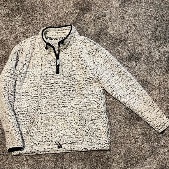 PINK Victoria's Secret | Sweaters | Fuzzy Quarter Zip From Pink | Poshmark